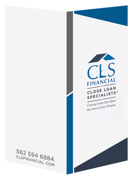 4x9 2 Pocket Small Presentation Folder - 4-Color Digital Printing