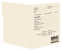 Custom Printed Letter Size Left Tab File Folder