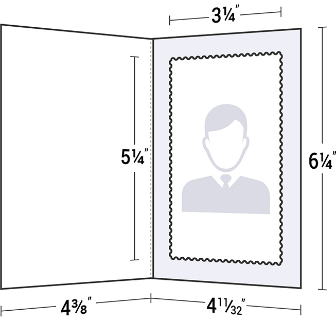 Custom Printed Portrait 4x6 Paper Photo Folders