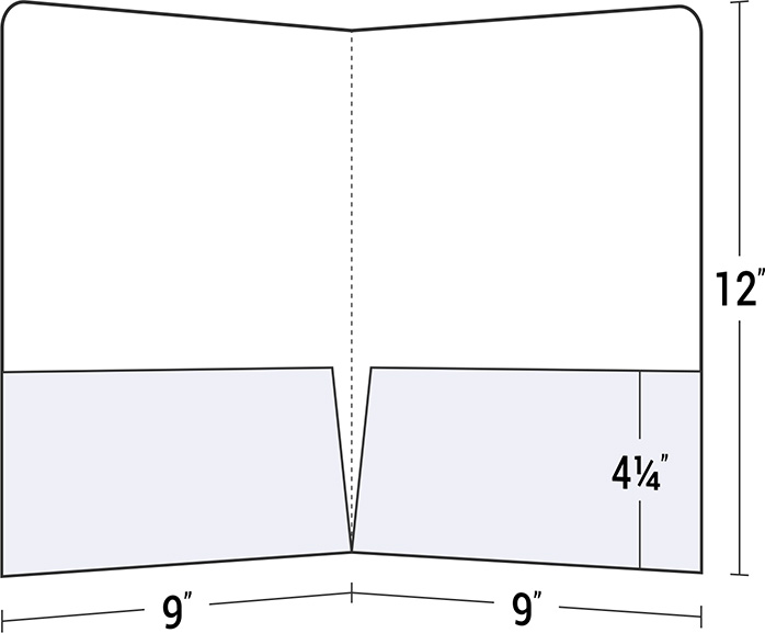 Custom Printed Original 2 Pocket Presentation Folder