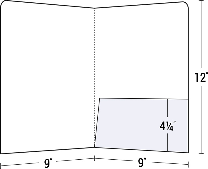Custom Printed Right Pocket Letter Size Presentation Folder