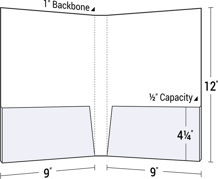 Capacity Folders with Two 1/2" Box Pockets | Custom Printed
