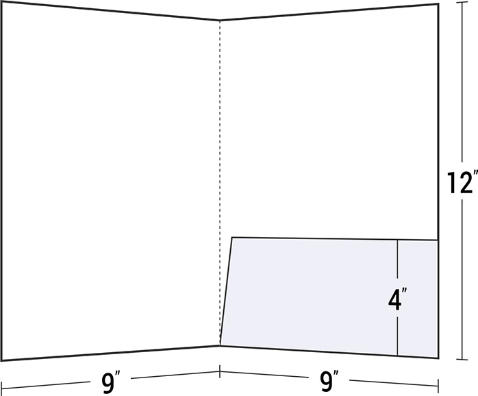 Custom Printed Square Corners Right Pocket Presentation Folder