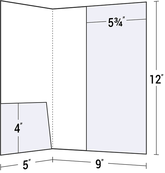 Custom Printed Small & Vertical Pocket Presentation Folder