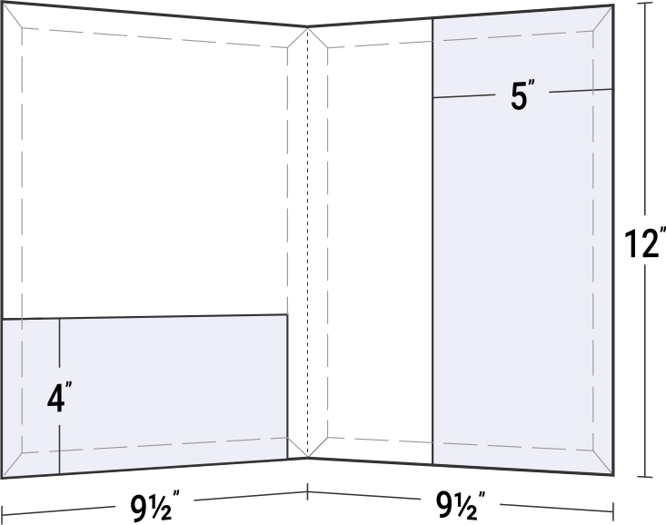 Horizontal & 5" Vertical Pocket Expanding Folder - 91¢ Each | Custom ...