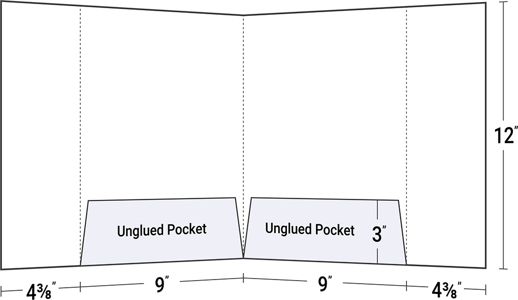 Two-Pocket Double Info Flap Presentation Folder | Custom Printed