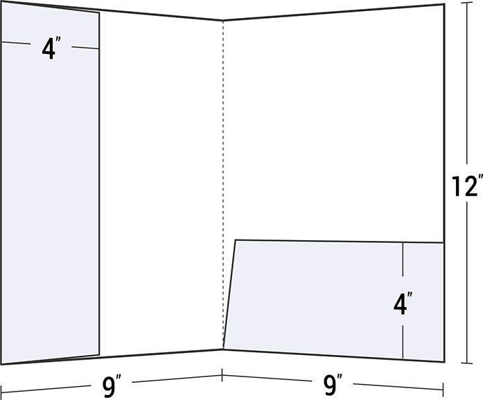 Custom Printed Vertical & Right Pocket Presentation Folder
