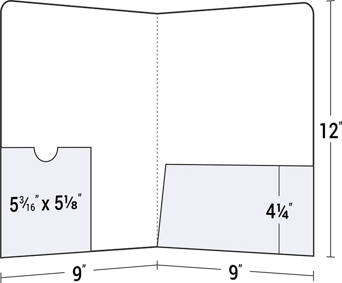 Custom Printed Right Pocket CD/DVD Sleeve Presentation Folder