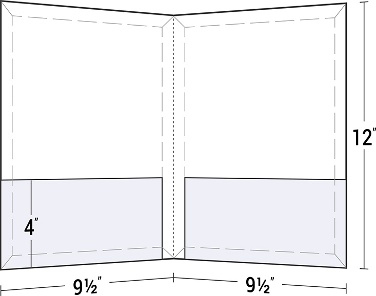 Custom Printed Expanding 2 Pocket Folder w/ Rounded Slits