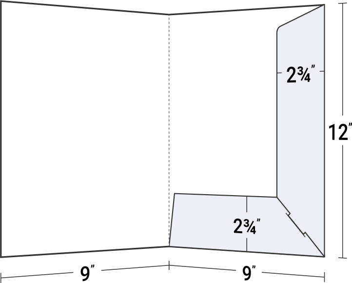 Interlocking Right Pocket Presentation Folder - $0.75 Each | Custom Printed