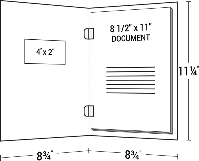 Tab Stitched Report Cover w/ Window | Custom Printed