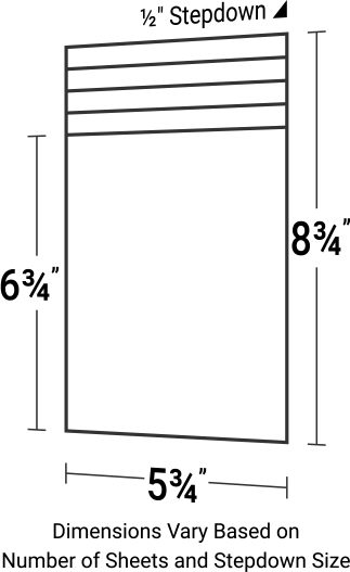 Stepped Inserts for 6x9 Presentation Folders | Custom Printed