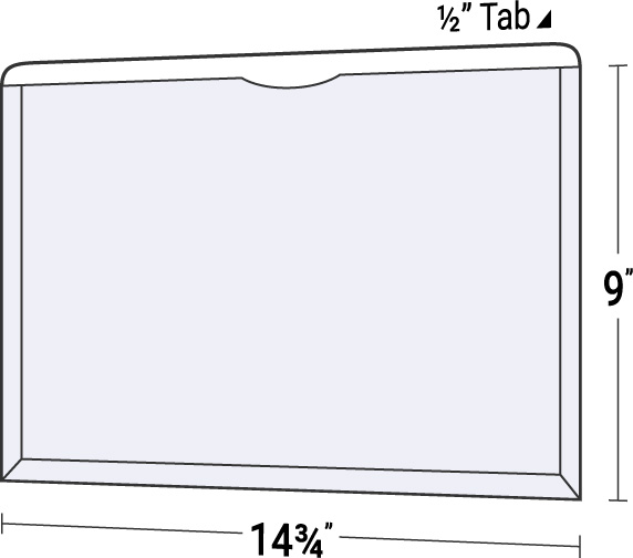 Expanding Legal-Size 9x14 File Jacket w/ Top Tab - 69¢ Each | Custom ...