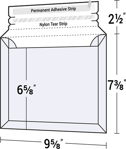Expandable Small Portfolio Mailer Envelope - Custom Folder Envelopes