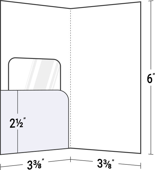 Custom Printed Left Pocket Gift/Key Card Holder