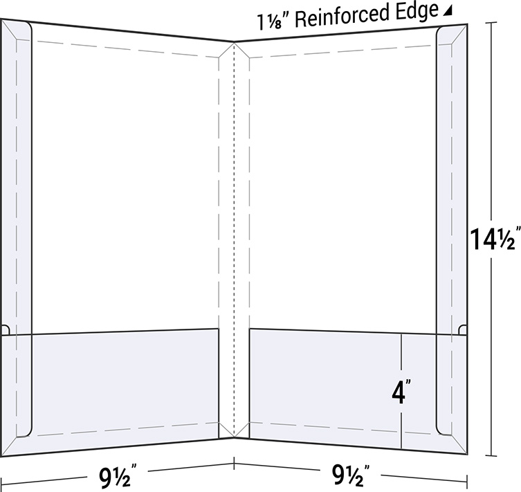 Expandable Two-Pocket Legal Folder (Reinforced) | Custom Printed
