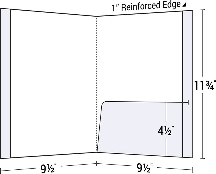 Custom Printed Reinforced Right Pocket Presentation Folder