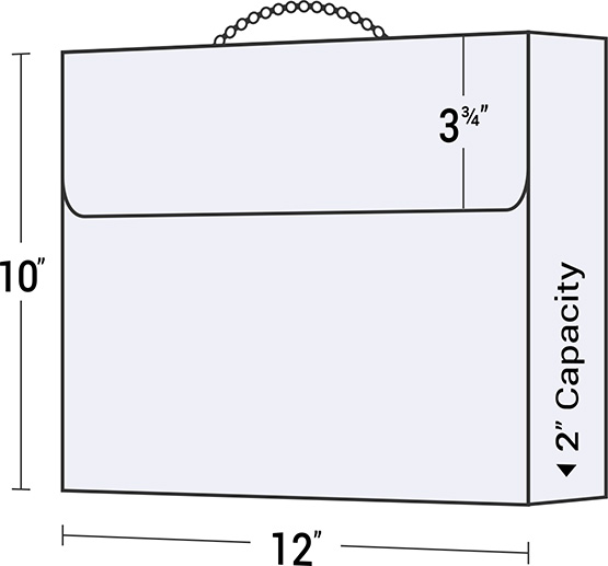 Custom Printed 2" Capacity Horizontal File Tote Boxes w/ Handle
