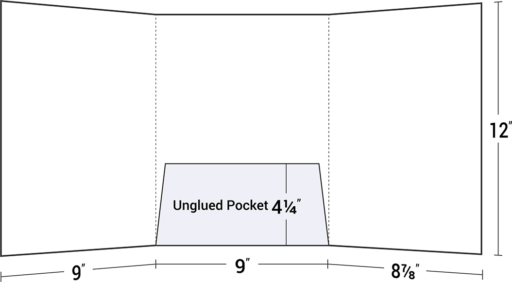 Custom Printed Tri-Panel Center Pocket Presentation Folder