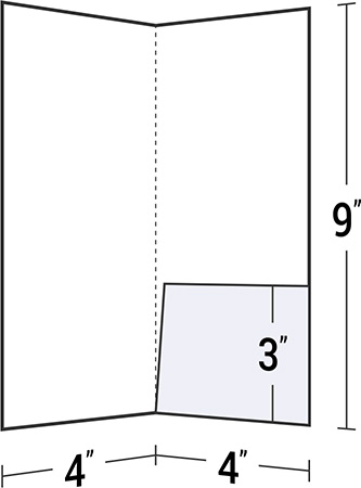 Custom Printed 4x9 Right Pocket Presentation Folder