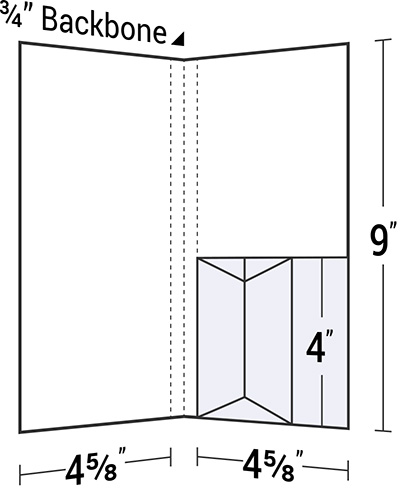 Small Pocket Folder with Flash Drive Holder | Custom Printed