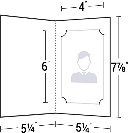 Custom Printed 4 x 6 Portrait Digital Photo Folder