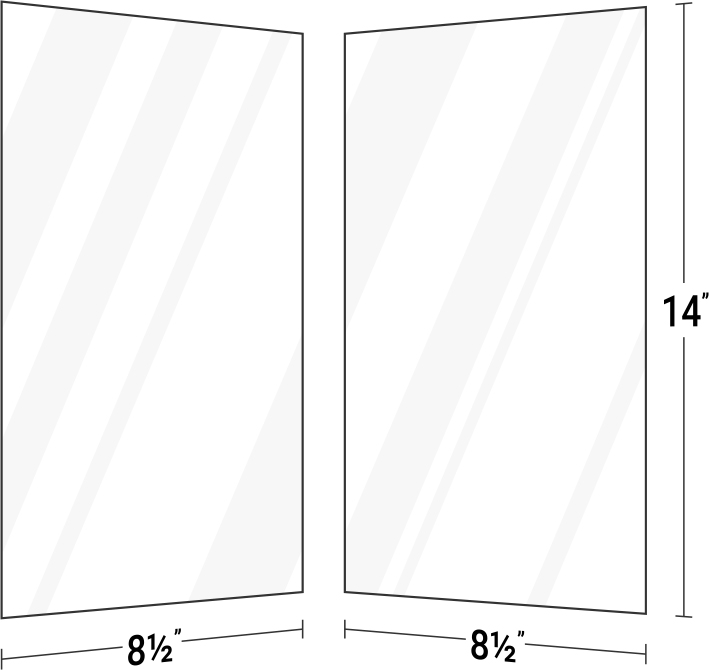2 Piece Legal Size Poly Report Cover | Custom Printed