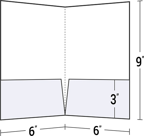 Custom Printed 6x9 2 Pocket Small Presentation Folder
