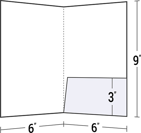 Custom Printed 6x9 Right Pocket Small Presentation Folder