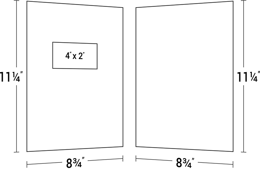 2 Piece Report Cover w/ Window | Custom Printed