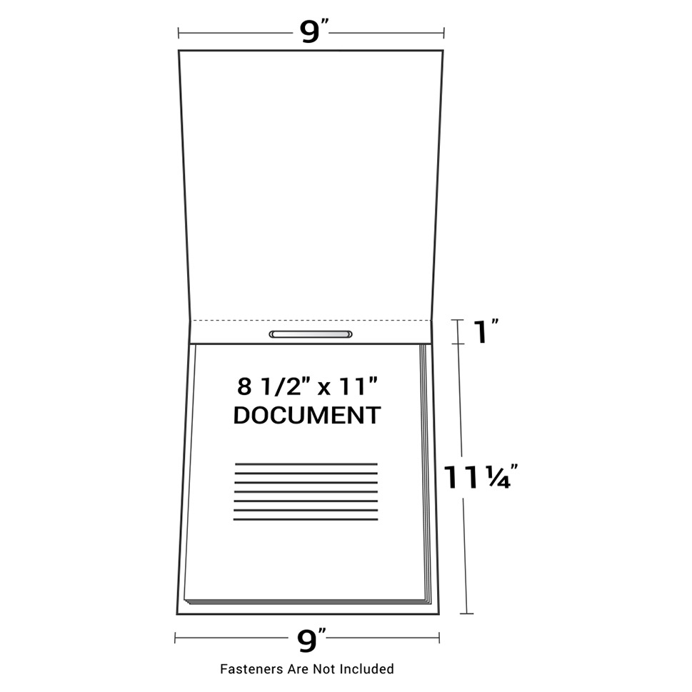 Matchbook Prong Fastener Report Cover | Custom Printed