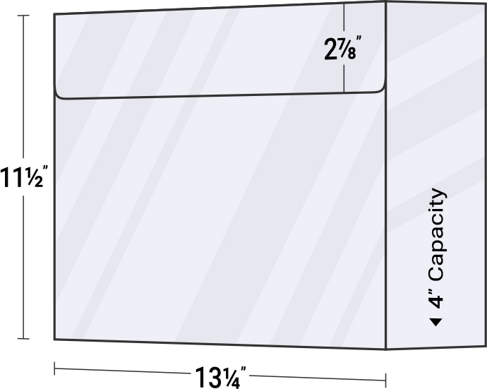 4" Capacity Poly Presentation Box | Custom Printed