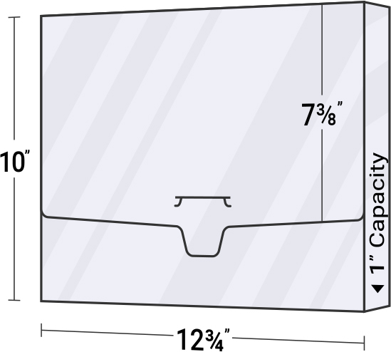 Collapsible 1" Capacity Tuck Tab Poly Presentation Box