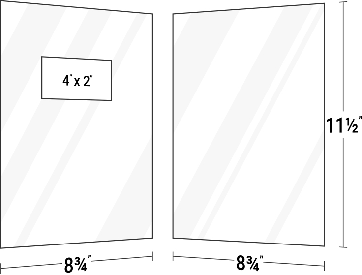 2 Piece Oversize Poly Report Cover w/ Window | Custom Printed