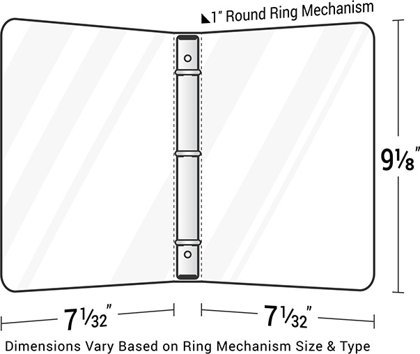7x9 3-Ring Poly Binder | Custom Printed
