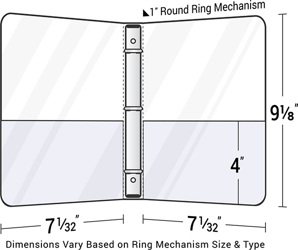 7x9 Two-Pocket 3-Ring Poly Binder | Custom Printed