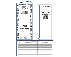 Custom Printed Pest Control Document Folder